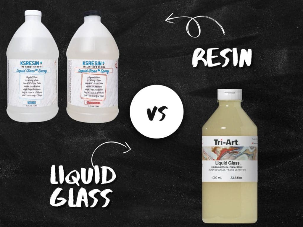 Resin vs. Tri Art Liquid Glass for Geode Art – Elite Fluid Art Academy